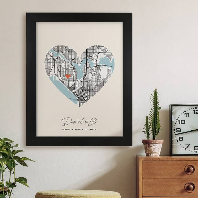Our Love Map Custom Print | Lime & Lou