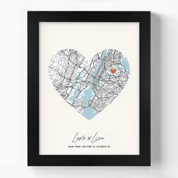 Our Love Map Custom Print | Lime & Lou