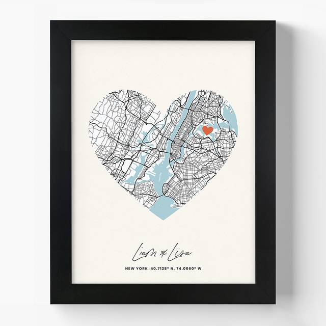 Our Love Map Custom Print - Lime And Lou