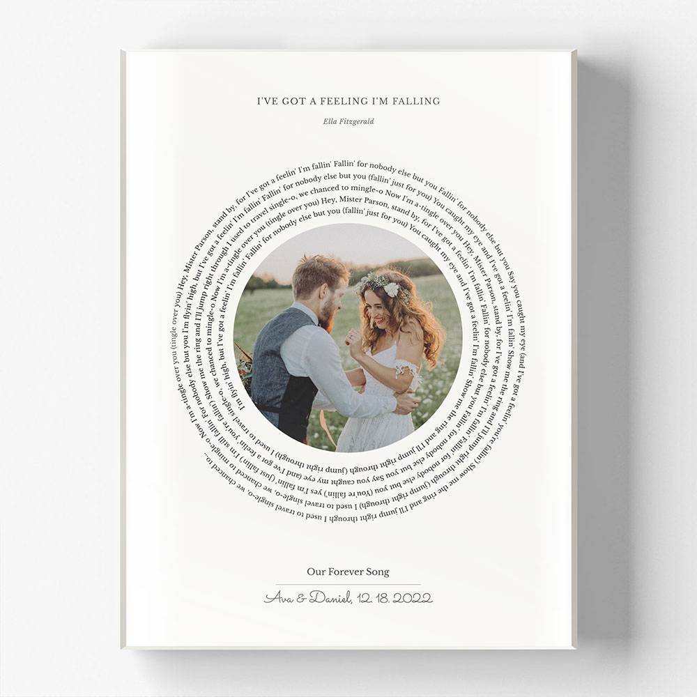 Our Special Song with Picture Acrylic Print - Lime And Lou