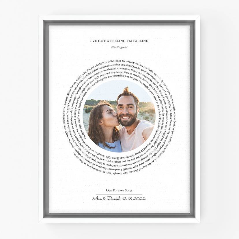Our Special Song with Picture Custom Canvas - Lime And Lou