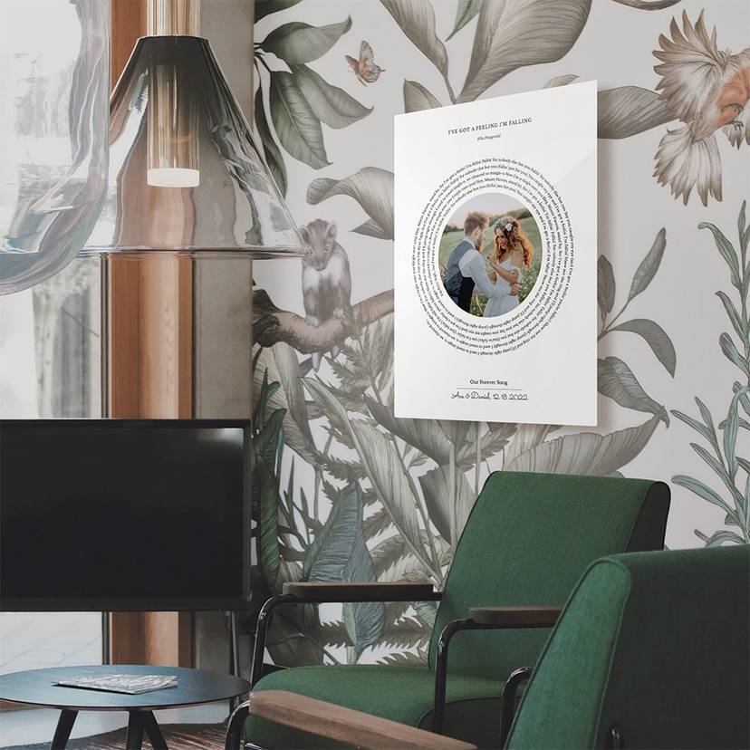 Our Special Song with Picture Metal Print - Lime And Lou