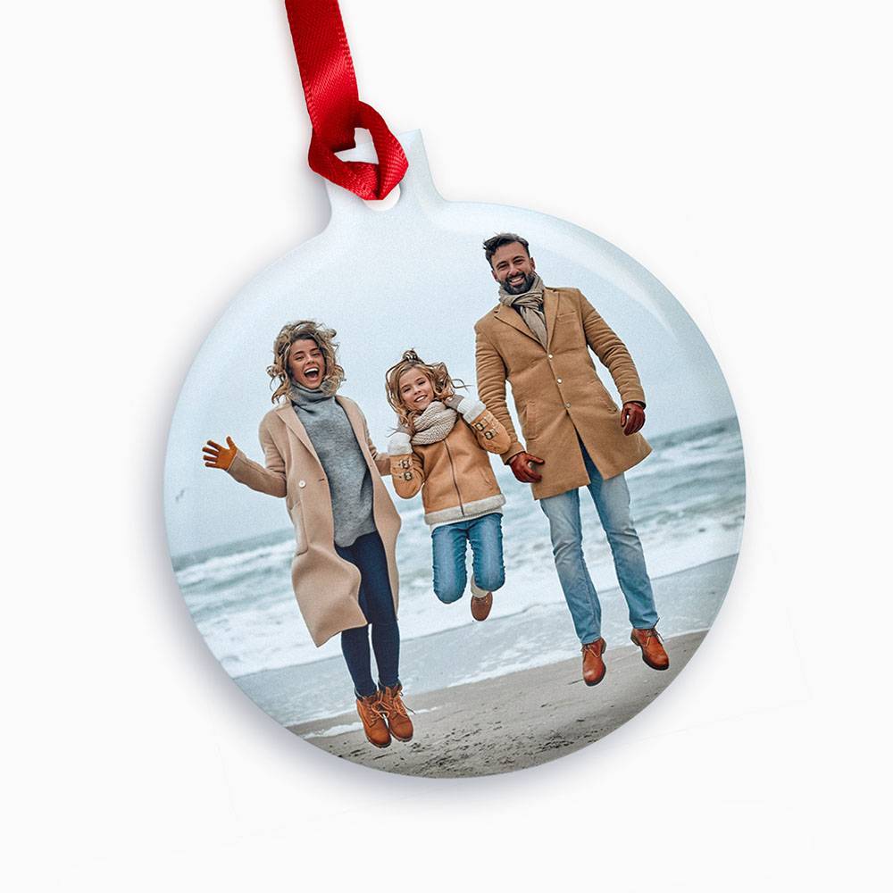 Personalized Ceramic Christmas Ornament With Picture Lime And Lou