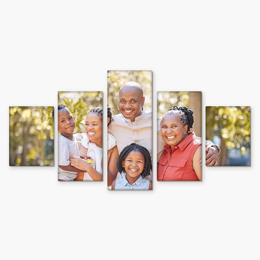Photo Quintet - 5-Piece Split Canvas Display | Lime & Lou