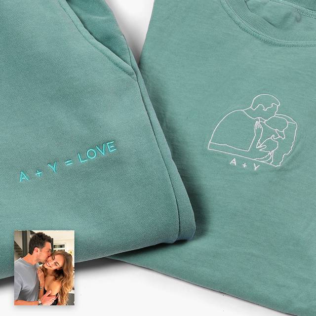 Picture Perfect - Custom Embroidered Premium Loungewear Set - Lime And Lou