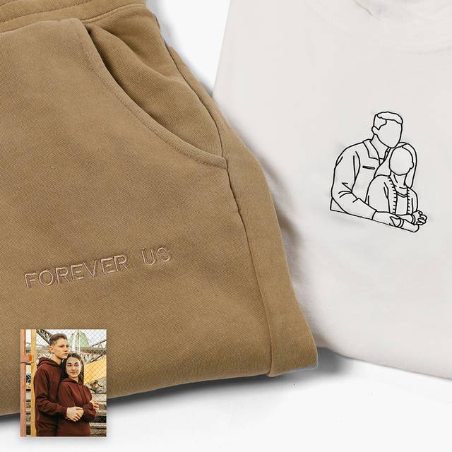 Picture Perfect - Custom Embroidered Premium Loungewear Set - Lime And Lou