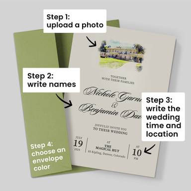 Place of Promises - Custom Wedding Invitations | Lime & Lou