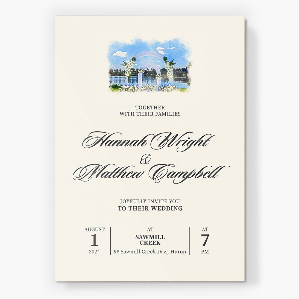 Place of Promises - Custom Wedding Invitations | Lime & Lou