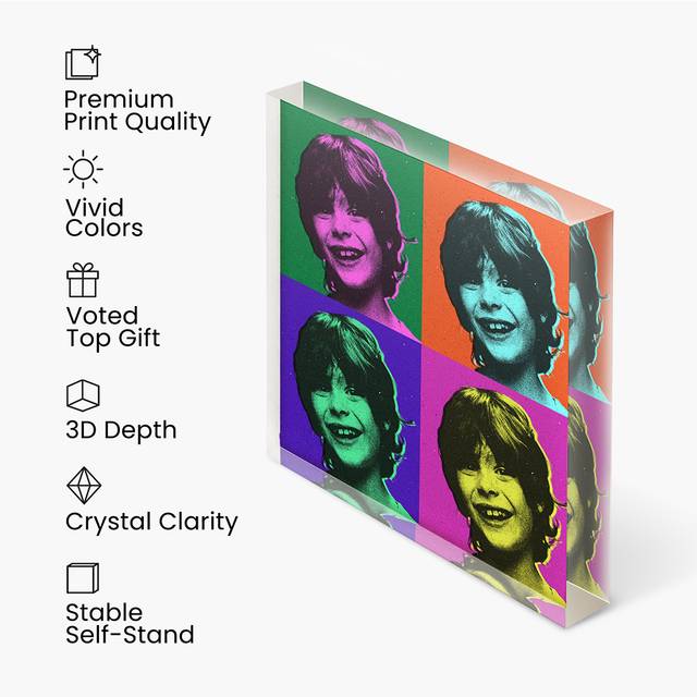 Pop Squad - Custom Pop Art Acrylic Block - Lime And Lou