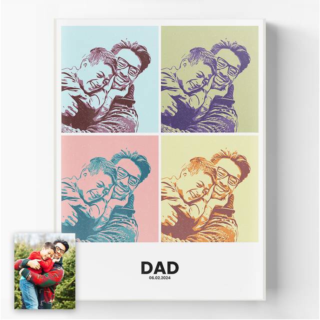 Rainbow Memory - Custom Pop Art Acrylic | Lime & Lou