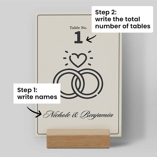 Love Journey - Custom Wedding Table Numbers | Lime & Lou