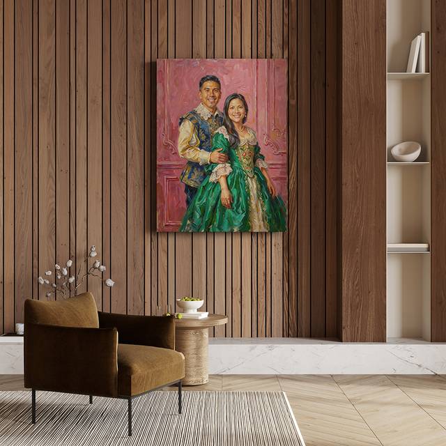 Royal Romance - Custom Metal for Couple - Lime And Lou