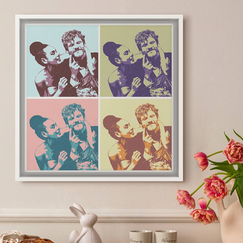 Signature Pop Art Custom Canvas - Lime And Lou