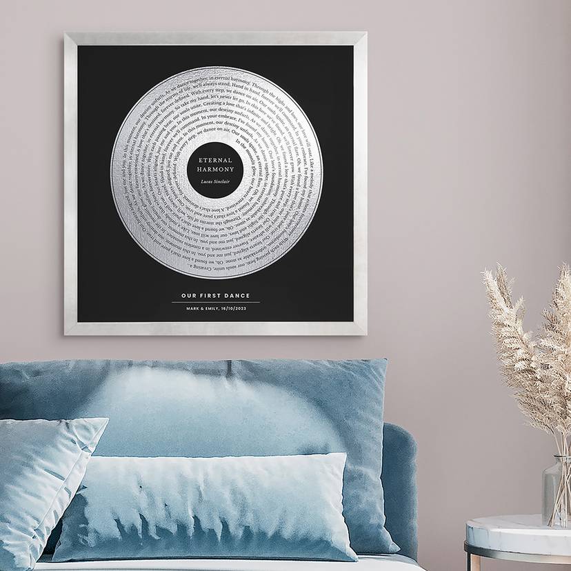Silver Verse - Personalized Song Lyrics in Foil - Lime And Lou