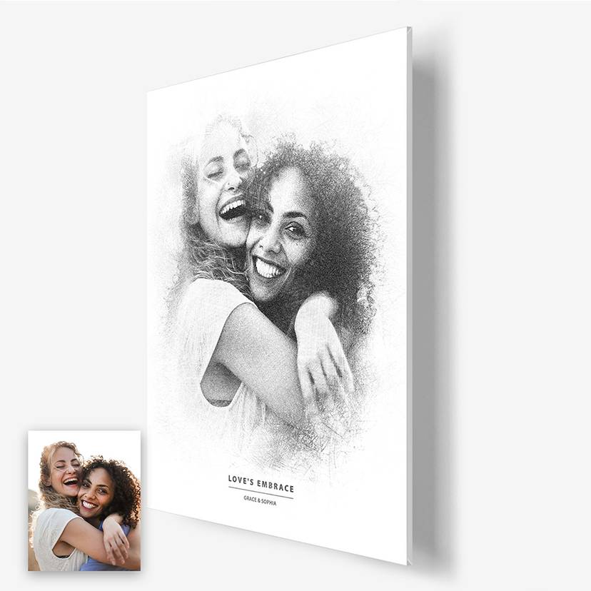 Sketching Memories - Vertical Acrylic - Lime And Lou