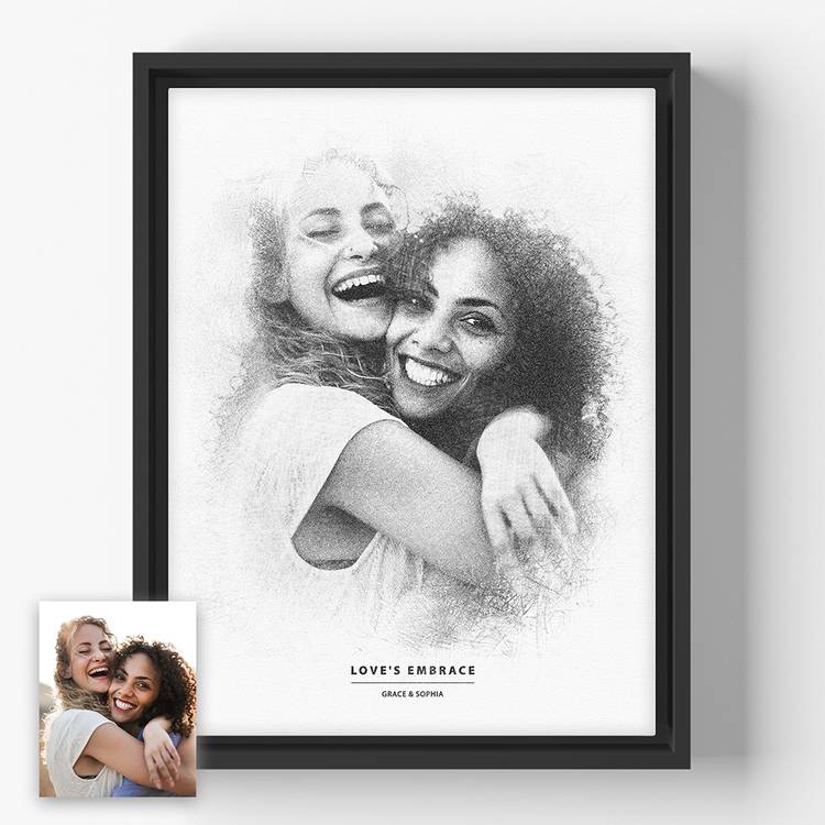 Sketching Memories - Vertical Canvas | Lime & Lou
