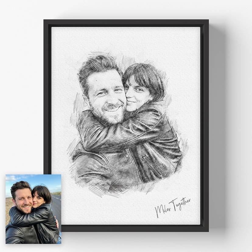 Sketching Memories - Vertical Canvas - Lime And Lou