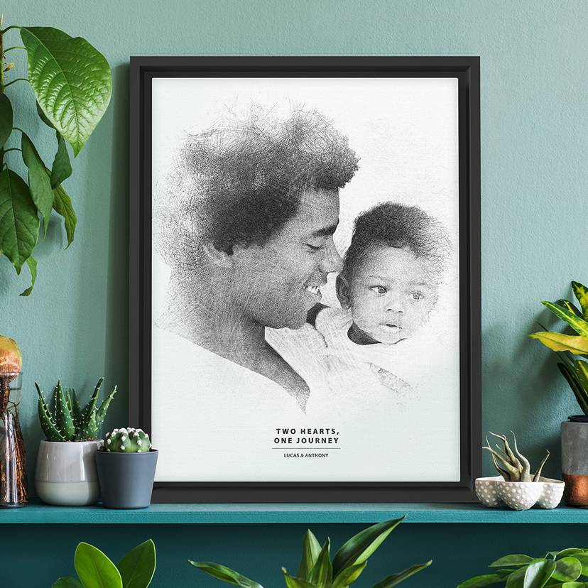 Sketching Memories - Vertical Canvas | Lime & Lou