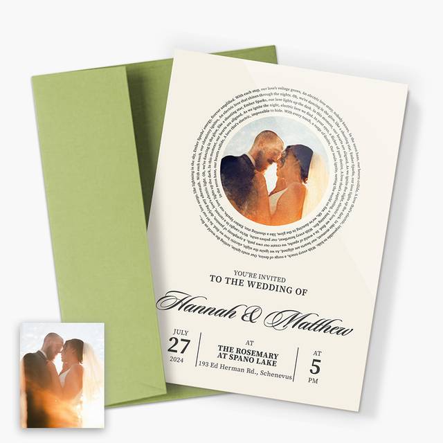 Song of Us - Custom Wedding Invitations | Lime & Lou