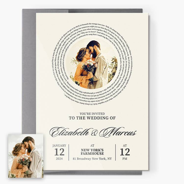 Song of Us - Custom Wedding Invitations | Lime & Lou