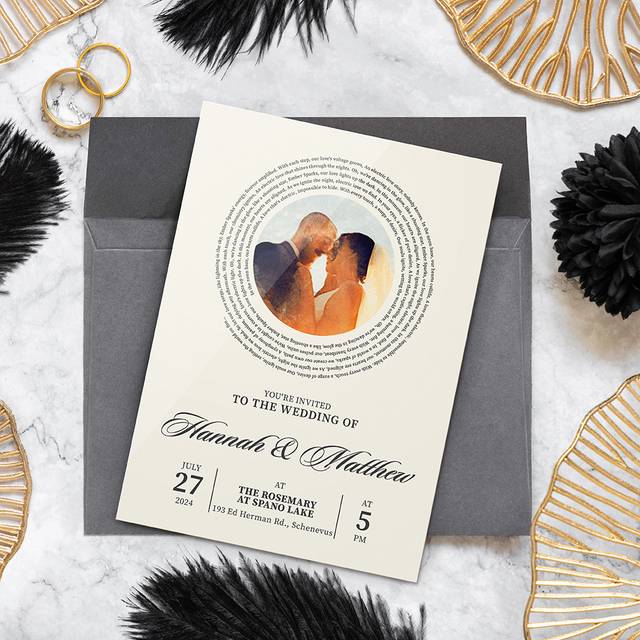 Song of Us - Custom Wedding Invitations | Lime & Lou