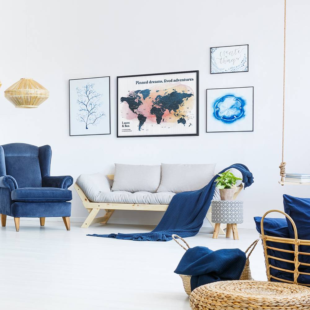 World Push Pin Travel Maps | Personalized