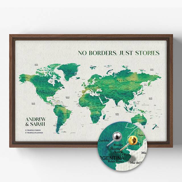 World Push Pin Travel Maps | Personalized