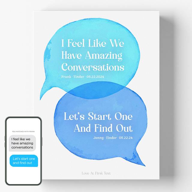 Text Me Back - Custom Metal | Lime & Lou