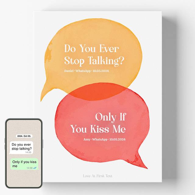 Text Me Back - Custom Metal - Lime And Lou