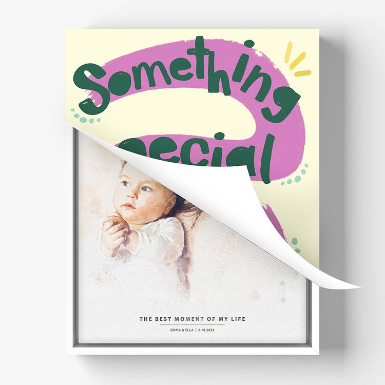 The Big Reveal - Custom Peel-to-Reveal Canvas Cover - Lime And Lou