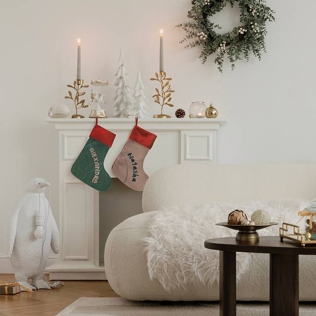 The Fireside Crew – Custom Christmas Stocking Set of Three - Lime And Lou