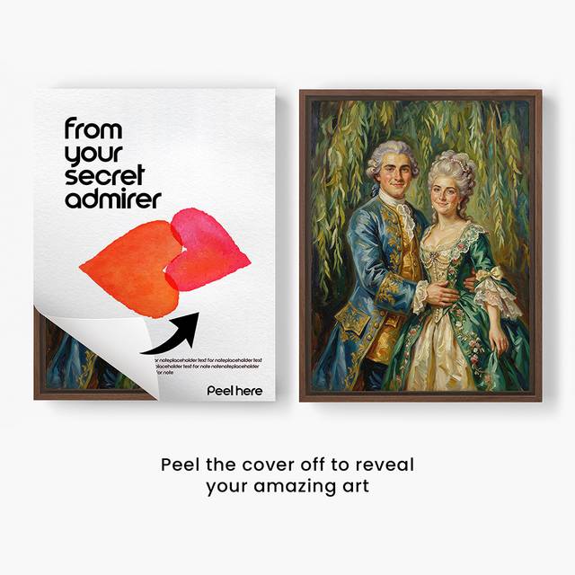 The Love Reveal – Custom Peel-to-Reveal Canvas Cover | Lime & Lou
