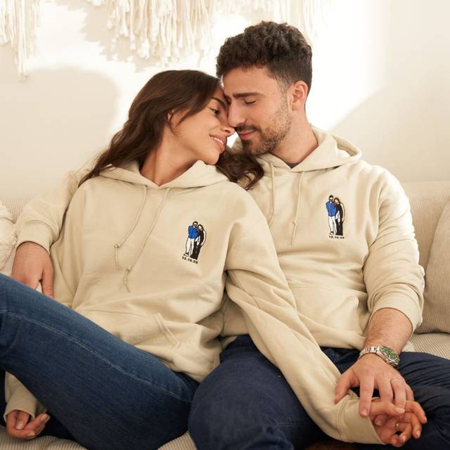 Threads of Love - Personalized Embroidered Hoodie | Lime & Lou