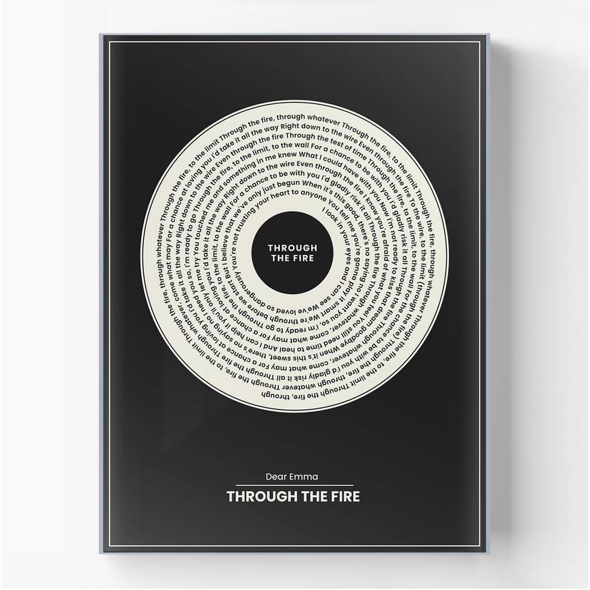 Timeless Track - Custom Acrylic Art | Lime & Lou