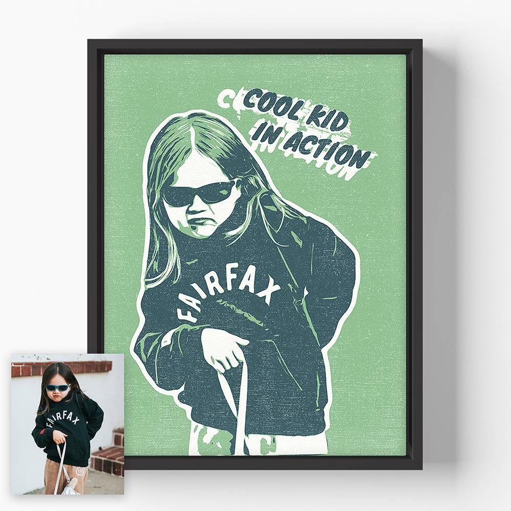 Together - Custom Pop Art Family Portrait - Lime And Lou