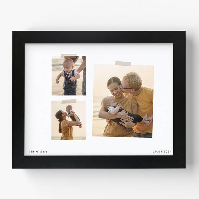 Tri-Fold Tribute - Custom Trio Photo Print - Lime And Lou