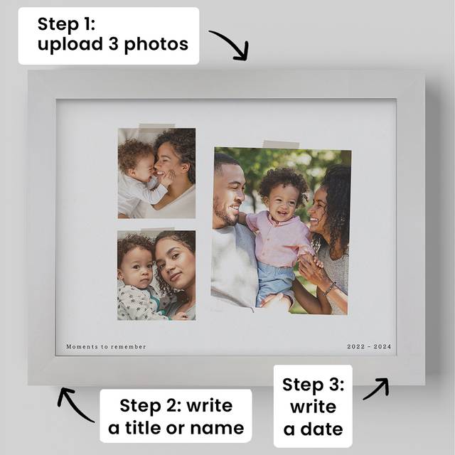 Tri-Fold Tribute - Custom Trio Photo Print | Lime & Lou