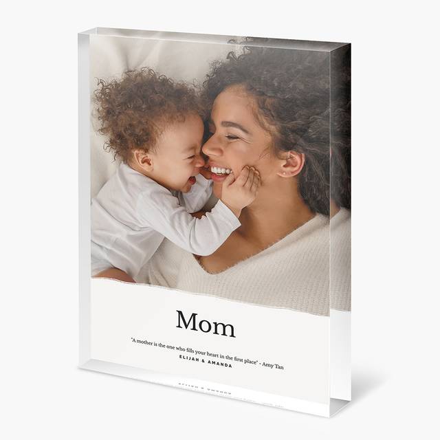 Tribute to Mom - Custom 3D Acrylic Block - Lime And Lou