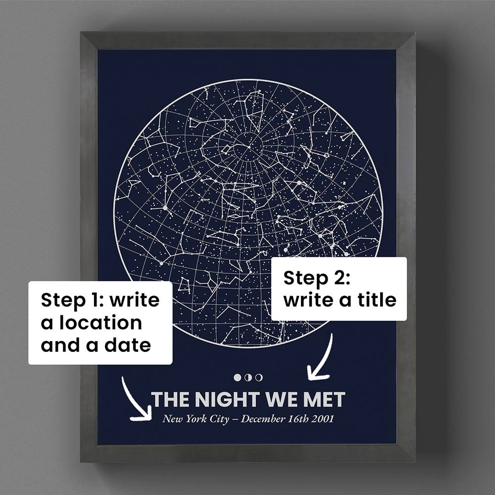 Custom Star Map Prints - Design Your Own
