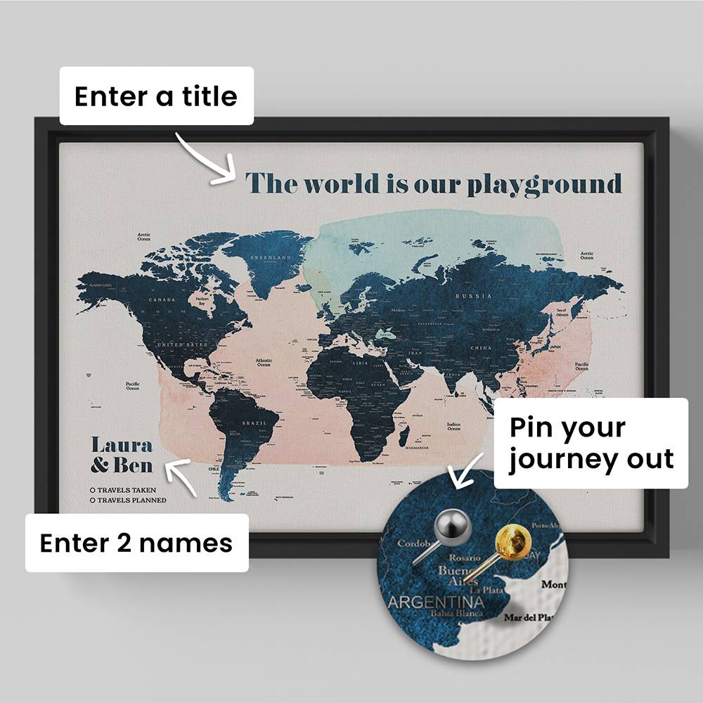 Create your own Custom Map Prints - Lime & Lou