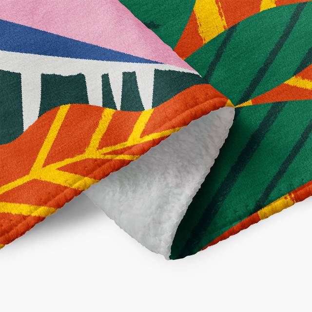 African Beauty - Abstract Throw Blanket | Lime & Lou