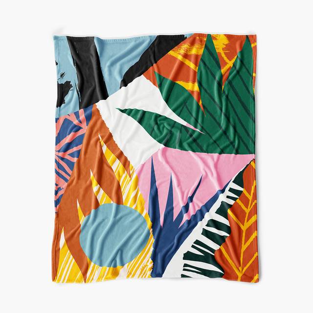 African Beauty - Abstract Throw Blanket | Lime & Lou