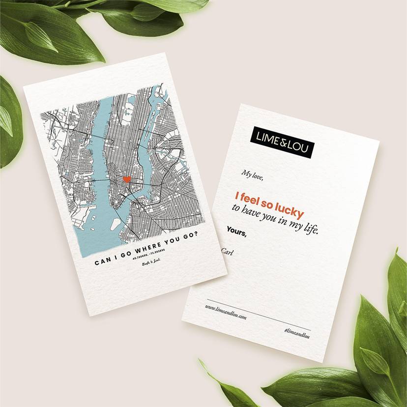 Custom Our Paths Crossed Gift Note | Lime & Lou