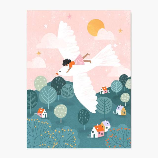 Flying High Wall Art Print | Lime & Lou