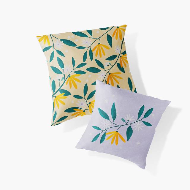 Morning Dew - Decorative Floral Throw Pillow - Lime And Lou